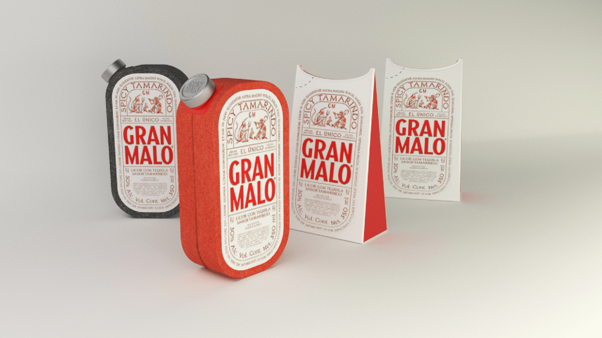 TEQUILA GRAN MALO - ENVASE ECO - Marco Barba Design